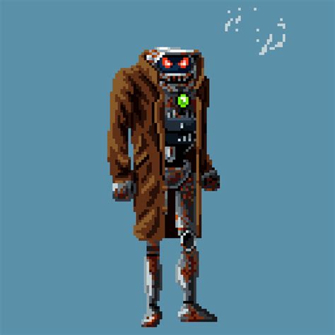Robot Idle And Walk Cycle Animations Ranimatedpixelart