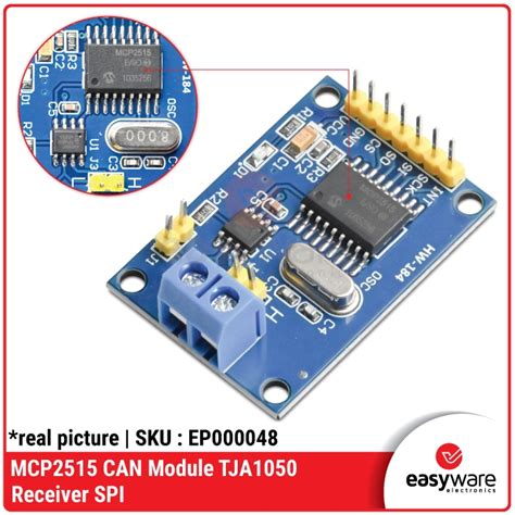 jual mcp2515 can module tja1050 receiver spi 51 single chip mcp2515 module shopee indonesia