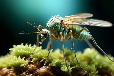 Premium Photo Mosquito Microscopic Insight Into Behavior A Close
