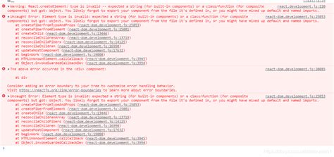 Warning Reactcreateelement Type Is Invalid Expected A String For Built In Components Or