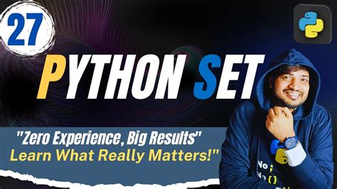 27 Python Sets Complete Codersindia By Rohit Tyagi Pythonsets Pythonforbeginners