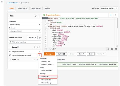 Visualize Data Lake Address Datasets On A Map With Amazon Athena And