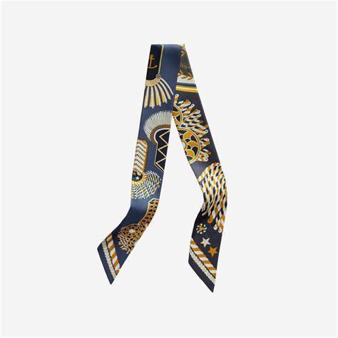 W 에르메스 에폴렛 드 갈라 트윌리 마린 골드 블랑 Hermes Kream