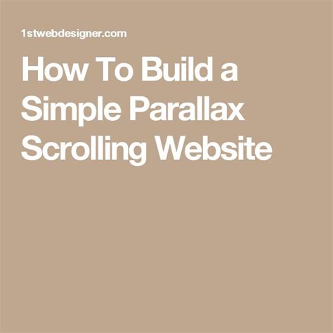 How To Build A Simple Parallax Scrolling Website Parallax Barn Door Sliding Barn Door