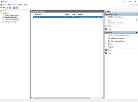 Adfs Sso Configuration With Owncloud Knowledge Base Owncloud Central