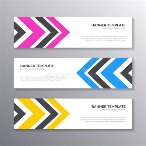 Business Banner Template Layout Background Design Corporate Geometric Web Header Or Footer In