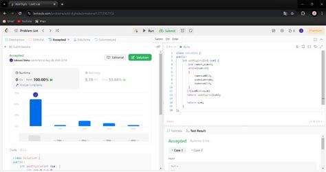 Jahnavi Sinha On Linkedin Code 50dayschallenge Coding Dsa Structure Easylevel Leetcode