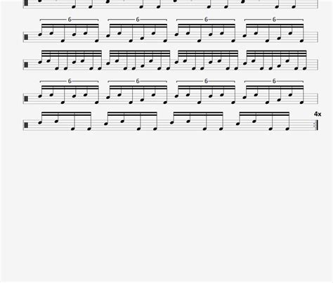 Subdivision Exercise With Linear Drum Fills Learn Drums For Free