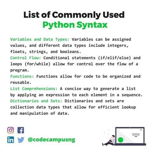 learn python syntax with codecampusng code campus posted on the topic linkedin