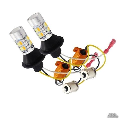Диодни Дневни светлини Amio Can Bus Drl с функция мигач Фарове