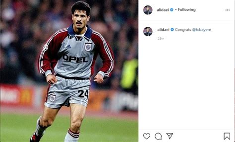 علی دایی واکنش اینستاگرامی شهریار به پیروزی تاریخی بایرن مونیخ طرفداری