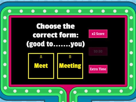 Unit One Gameshow Quiz