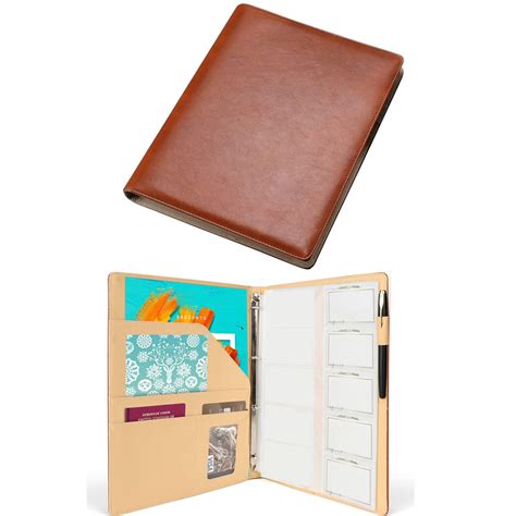 Custom Logo Business Expandable Case 4 Ring File Folder Portfolio