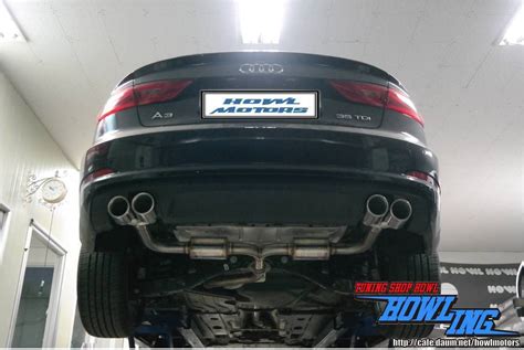 하울모터스 ★아우디 A3 듀얼배기 머플러튜닝 디젤 배기음 셋팅 하울 배기튜닝 아우디 A3 모델에