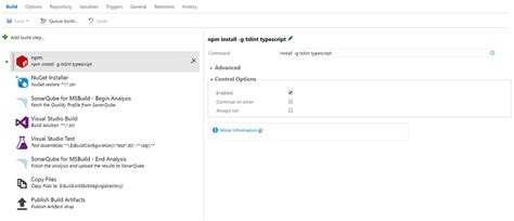 Running Tslint Within Sonarqube On A Tfs Build Black Marble