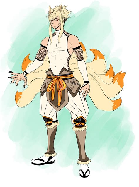 Ninetails Gijinka Female Ninetails Gijinka By Moonllita On Deviantart