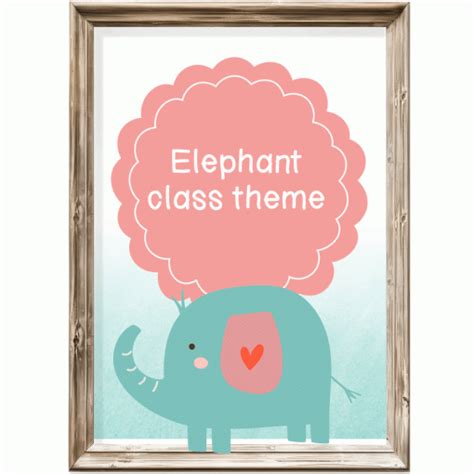 Class Theme Elephants Clever Wolfee