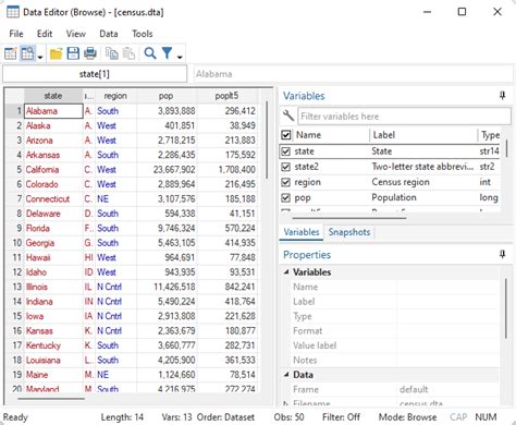 Data Editor Enhancements New In Stata 18