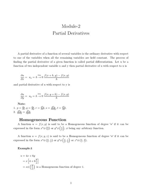 Module 2 Mat1001 Pdf Derivative Equations