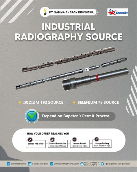 Pt Gamma Energy Indonesia On Linkedin Radiography Ndt Gammasource Iridium Selenium