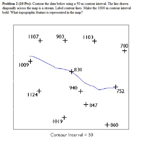 Solved Problem 2 10 Pts Contour The Data Below Using A 50