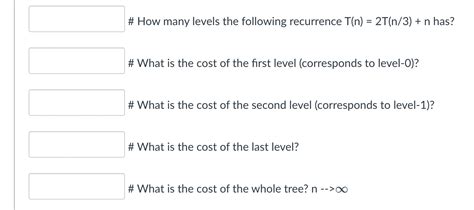 Solved Recursion Tree A Recurrence Relation Can Be