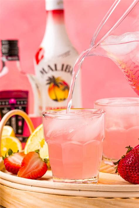 Strawberry Pink Lemonade Vodka Cocktail Sugar And Soul