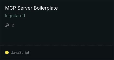 Get Mcp Docs Mcp Server Boilerplate Glama