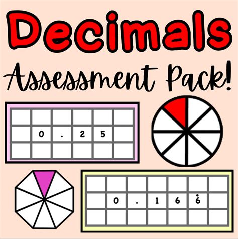 Mash 3rd 4th Class Decimals Assessment Pack