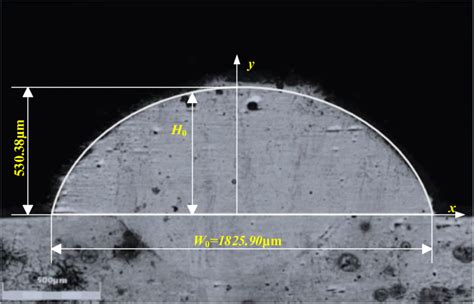 Typical Cross Sectional Morphology Of The Cladding Layer Download Scientific Diagram