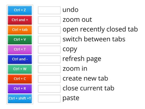Chrome Shortcut Matching Match Up