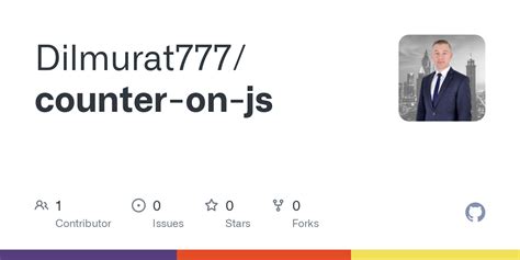 Github Dilmurat777counter On Js