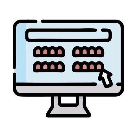 A Computer Monitor With A Mouse Pointing At It Vector Art At Vecteezy