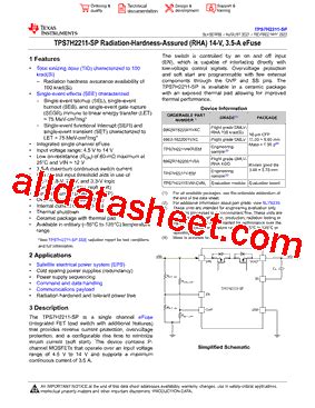 TPS H SP V Datasheet PDF Texas Instruments