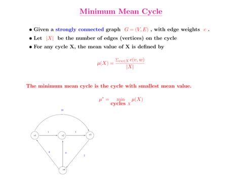 Minimum Mean Cycle