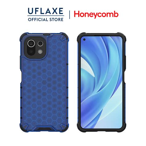Uflaxe Honeycomb เคสแข็งกันกระแทกสำหรับ Xiaomi 11 Lite 5g Ne Mi 11