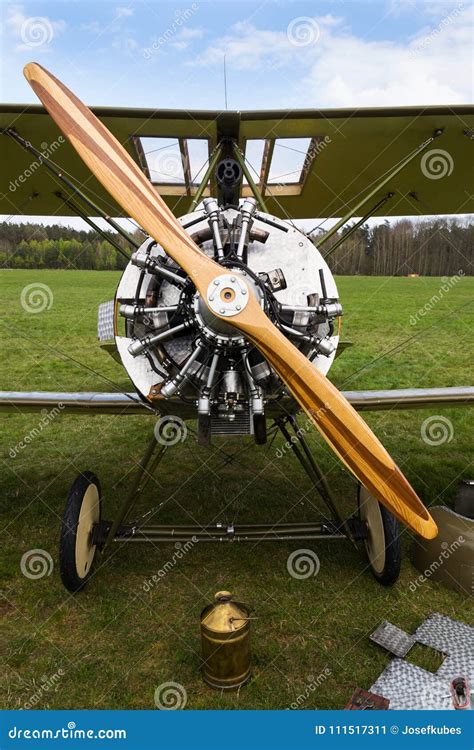 British Biplane Aircraft From First World War Sopwith Strutter Replica Editorial Photo Image