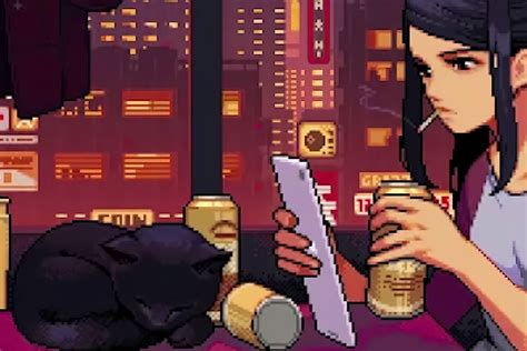 Pixel Rain Depth Parallax Wallpaper