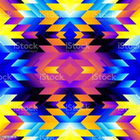 기하학적 추상 삼각형 패턴입니다 원활한 벡터 이미지입니다 3차원 형태에 대한 스톡 벡터 아트 및 기타 이미지 3차원 형태 가능성 곡선 Istock