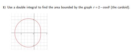 Use A Double Integral To Find The Area Bounded By The