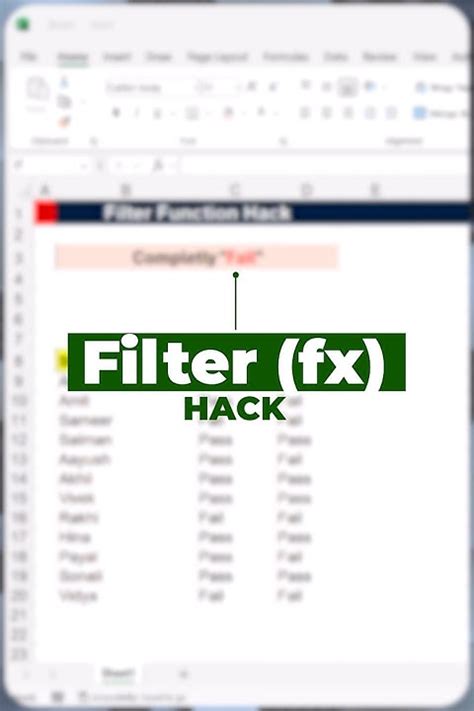 filter function hack 🎯🚀📈 excelhacks filterfunction learnexcel youtube