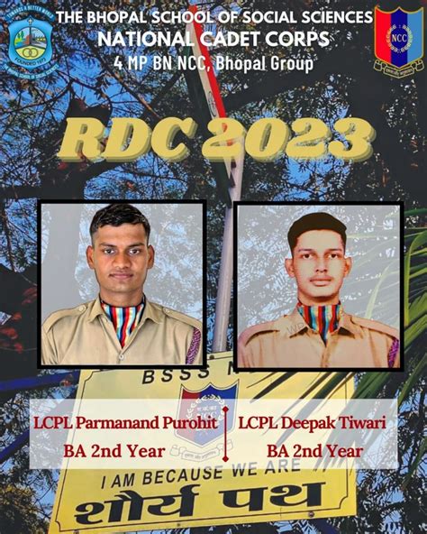 Bsss Ncc Technical Handle On Linkedin Congratulations To Lcpl Deepak