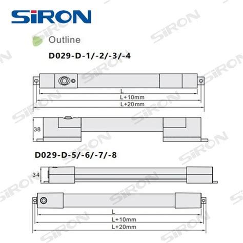 Siron D029 D Motion Sensor Cabinet Tube Lamp Electric Industry Cabinet LED Light LED Induction