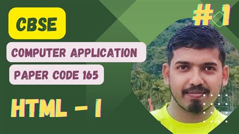 Html I Cbse Class 10 Computer Application 165 By Sumita Arora Theory Part 1 Youtube