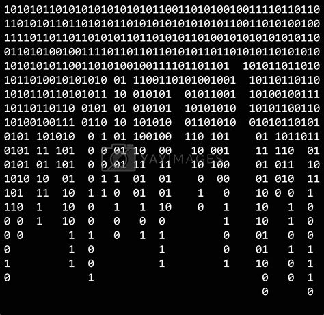 binary code zero one matrix black background beautiful banner wa by