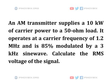 Solution Calculate The Rms Voltage Of The Signal