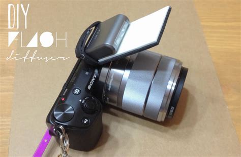 DIY Flash Diffuser Sony NEX 5