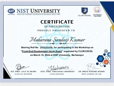 Sandeep Kumar Maharana On Linkedin Clubexcel Reactjs