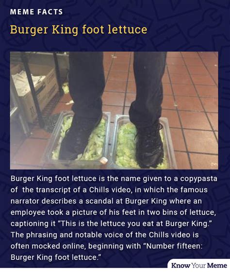 Burger King Foot Lettuce Know Your Meme