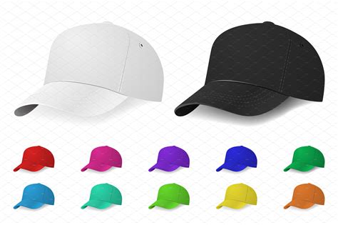 Baseball Cap Vector Set Masterbundles